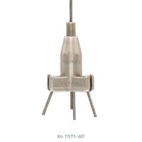 China 1 Into 3 Wire Rope Gripper Rust Resistance Cross Cable Grippers Customization For Hanging System for sale