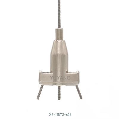 China Bifurcated Brass Cable Gripper Customizing With Steel Hanging Wire for sale