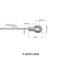 China Eye Bolt Aluminum Rope Lifting Slings Cut Resistance Customizable For Acoustic Panel for sale
