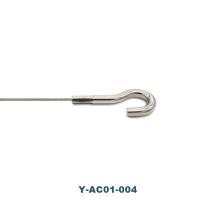 China Hook Ended Wire Rope Sling 1.2mm Wire Lifting Slings PVC Coated Customizable for sale