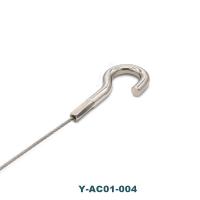 China Hook Ended Wire Rope Sling 1.2mm Wire Lifting Slings PVC Coated Customizable for sale