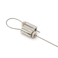 China Locked Screws Cable Looping Gripper With Mesh Design Nickel Plated 1.5 Mm Wire Rope for sale