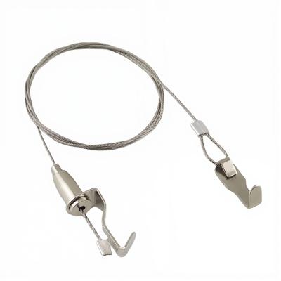 China Easy Install Cable Display System Stainless Steel Picture Hanging Wire Kit 1mm Diameter for sale