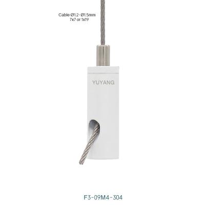 China M4 White Coated Side Exit Gripper 9mm Diameter 1.2mm Applicable For Hanging Track for sale