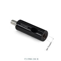 China Black Coated Side Exit Cable Gripper 1.5mm M4 Internal Thread Wire Cable Grippers 304-B for sale
