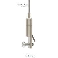 China M4 Screw Single Sided Suspension Cable Gripper Fork Gripper For Hanging Sign And Panel for sale