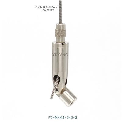 China M4 Internal Thread Wire Rope Gripper 180 Degree For Spotlights F3-M4KS-343-S for sale
