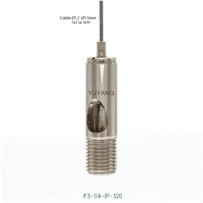China 1/4 - 18IPS Wire Rope Grippers Power Feed Grippers Customize Connection For Hanging Lamps for sale