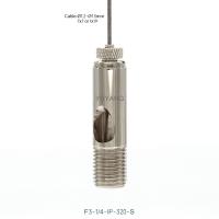 China Mesh Nut Brass Cable Gripper 13mm Diameter Power Feed Grippers 1/4 - 18IPS For Lighting F3-320-S for sale