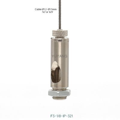 China M10 Thread Pendant Light Cable Gripper 12*40mm Mesh Nut F3-1/8-IP-321 High Stability for sale