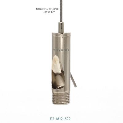 China Brass Lights Hanging Cable Gripper M12 Thread For Wires 10Mm And Under F3-322 for sale