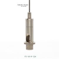 China 6mm Lighting Cable Fixed Gripper Nickel Plated For 2mm Suspended Wire F3-324 for sale