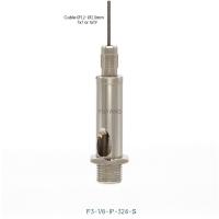 China Straight Knurling Power Feed Cable Gripper 8*40mm Connection For Lights Hanging System F3-324-S for sale
