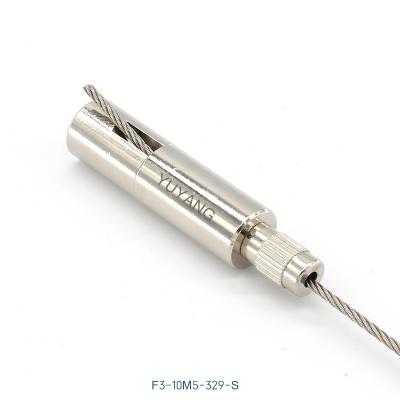 China Adjustable Side Exit Cable Gripper 2mm Stainless Steel Cable M4 Thread for Pendant Lighting Suspension for sale