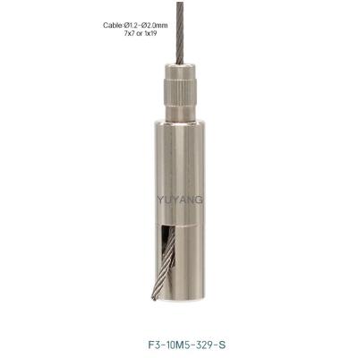 China M5 Internal Griplock Cable Gripper 10mm Diameter With Straight Knurled Safety Nut F3-329-S for sale