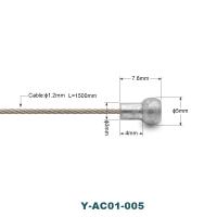 China 1.2 Mm Galvanized Wire Rope Sling With 3mm Stop End Wire Rope Assembly for sale