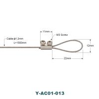 China 1.2mm Flexible Wire Rope Loop Customized Steel Cable With Loops Corrosion Resistance for sale