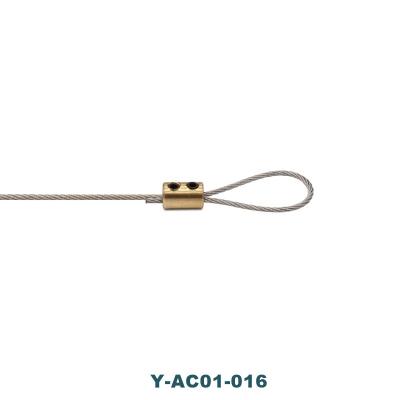 China 1.2mm Diameter Wire Rope Sling Hole Screw Clamp Loop End Wire Lifting Slings for sale