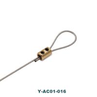 China 1.2mm Diameter Wire Rope Sling Hole Screw Clamp Loop End Wire Lifting Slings for sale