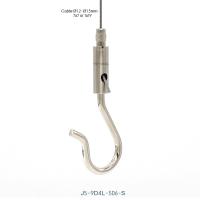 China Brass Hook Grippers Wide Arc Brass Hanging 9*74mm Side Exit Gripper J5-506 for sale