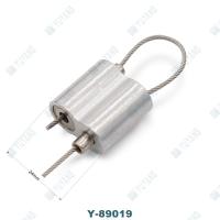 China Silver Wire Rope Gripper 2mm Zinc Alloy Powder Coated Height Adjustable for sale