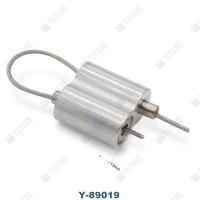China Silver Wire Rope Gripper 2mm Zinc Alloy Powder Coated Height Adjustable for sale