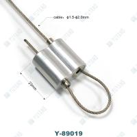 China Silver Wire Rope Gripper 2mm Zinc Alloy Powder Coated Height Adjustable for sale