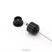 China Tilt Mountable Suspended Ceiling Wire Attachment M4 Rounded Base T2-211 Black for sale