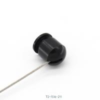 China Tilt Mountable Suspended Ceiling Wire Attachment M4 Rounded Base T2-211 Black for sale