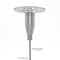 China Iron Suspension Cable Gripper Easy Installation 2mm Disc Shaped Ceiling Attachment Kit for sale
