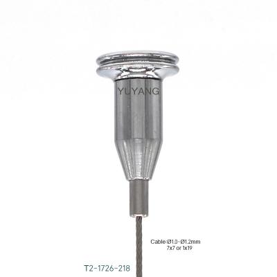 China Metal Suspension Cable Gripper Ceiling Mount Tapered Ceiling Cable Holder For 1.2mm Wire for sale