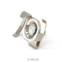 China Nickel Plated T Bar Ceiling Clips For 1/4-20 Stud 1mm Thicknesses Long Lasting T2-222 for sale
