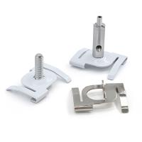 China Nickel Plated T Bar Ceiling Clips For 1/4-20 Stud 1mm Thicknesses Long Lasting T2-222 for sale