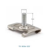 China Nickel Plated T Bar Ceiling Clips For 1/4-20 Stud 1mm Thicknesses Long Lasting T2-222 for sale