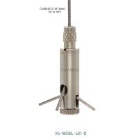 China 2 Forked Copper Cable Suspension Kit Nickel M5 For 1.5mm Wire X6-601-S for sale
