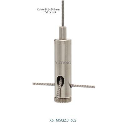 China 2 Wire Suspension Cable Kit Thumb Screw 29mm Height With Two Legs X6-602 for sale