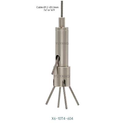 China 4 Legs Copper Side Exit Cable Gripper X6-604 10mm Diameter Wire Rope Gripper for sale
