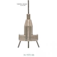 China Y Type Griplock Cable Gripper Adjustable 2 Wire X6-606 11.5mm Diameter 28mm Height for sale