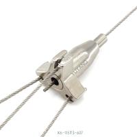 China Bottom Exit Wire Rope Gripper 11.5mm Diameter Bottom Cable Grippers Three Steel Wire X6-607 for sale