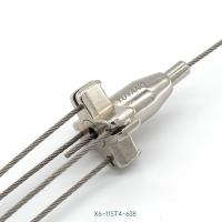 China Copper Nickel Plating Cross Cable Grippers Suspension Cable Gripper For 4 Wire X6-608 for sale