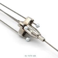 China Copper Nickel Plating Cross Cable Grippers Suspension Cable Gripper For 4 Wire X6-608 for sale