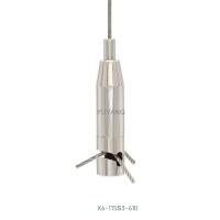China Nickel Plated Two Wire Cable Looping Gripper 46mm Height For Cable Hanging System X6-610 for sale