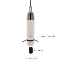 China Nickel Plated Two Wire Cable Looping Gripper 46mm Height For Cable Hanging System X6-610 for sale