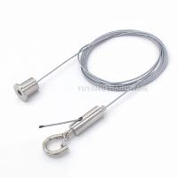 China Ceiling Mounting LED Panel Suspension Kit 1.5mm Stainless Steel Wire Rope Adjustable Hanging System for sale