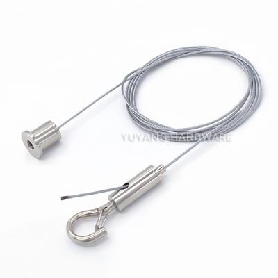 China Heavy Duty Acoustic Panel Hanging System With Cable Grippers 2mm Wire Rope for sale