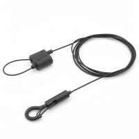 China Matte Black Cable Suspension Kits Wire Rope Hanging Kit For Sign Picture for sale