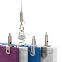 China Adjustable Acoustic Panel Hanging System With Cable Grippers 1.5mm Wire Rope for sale