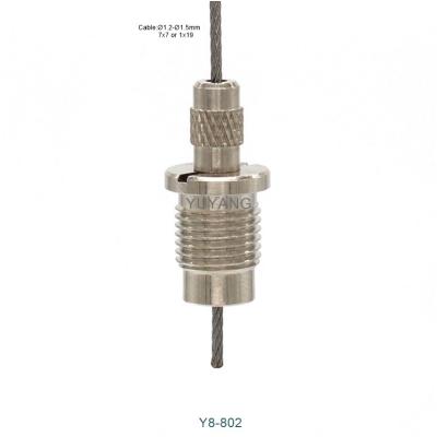 China M10 Adjustable Cable Gripper Art Gallery Lighting Suspension Cable Gripper for sale
