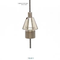 China Pendant Light Suspension Cable Gripper Art Installation M10 Brass Cable Gripper For Hanging System for sale
