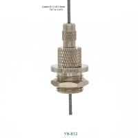 China M12 Steel Cable Gripper With Hex Nut Suspension Cable Gripper For Lighting Or Display for sale